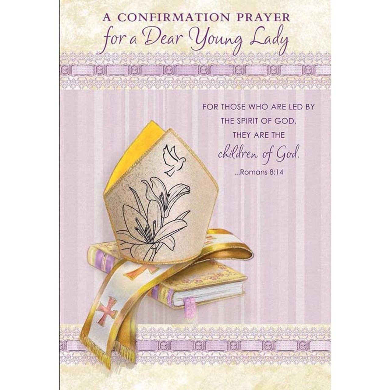 Confirmation - Confirmation Prayer for a Dear Young Lady Card | Custom ...