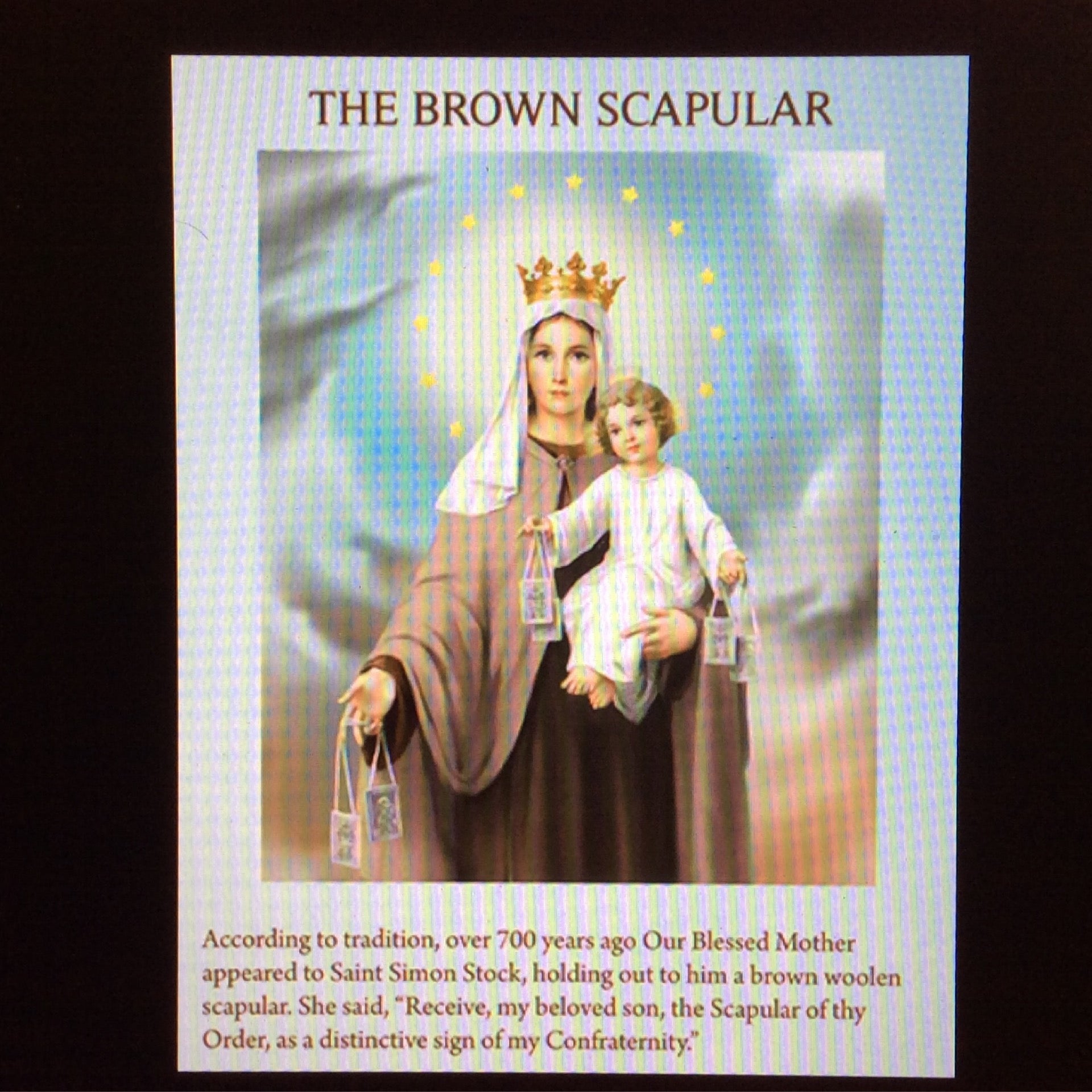 The Brown Scapular Pamphlet Custom Rosaries And Religious Articles
