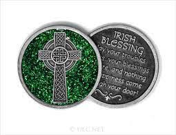 Token - Irish Blessing Enameled Green Sparkle | Custom Rosaries and ...
