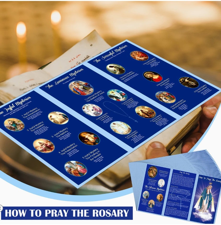 How to Pray The Rosary Devotional Pamphlet - Heavy weight | Custom ...
