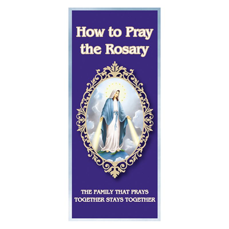 How To Pray The Rosary Large Print | Custom Rosaries and Religious Articles