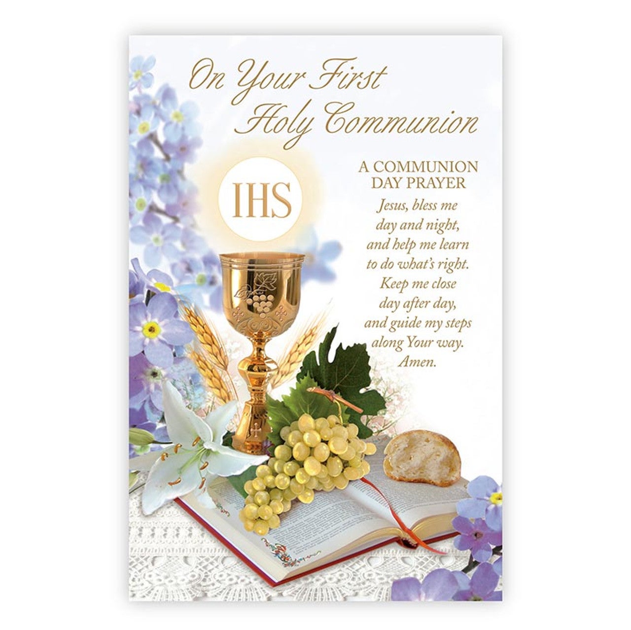 Greeting Card - Best Wishes on Your First Holy Communion Greeting Card ...