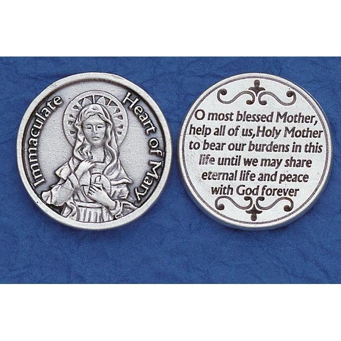 Pocket Token - Immaculate Heart of Mary | Custom Rosaries and Religious ...