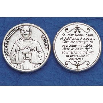 Pocket Token - St. Maximilian Kolbe | Custom Rosaries and Religious ...