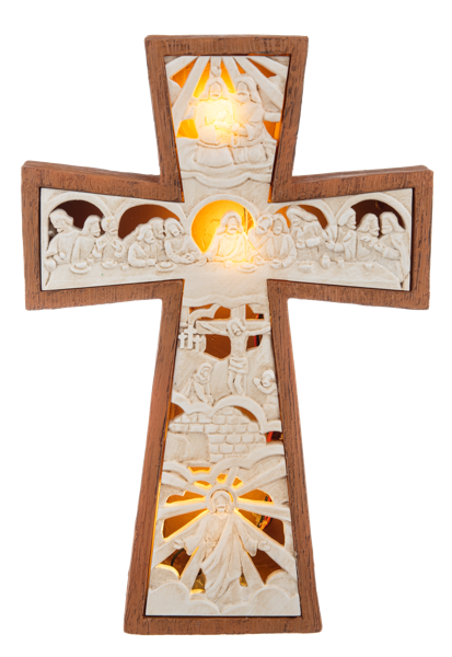 The Passion Story - Light Up Cross | Custom Rosaries and Religious Articles